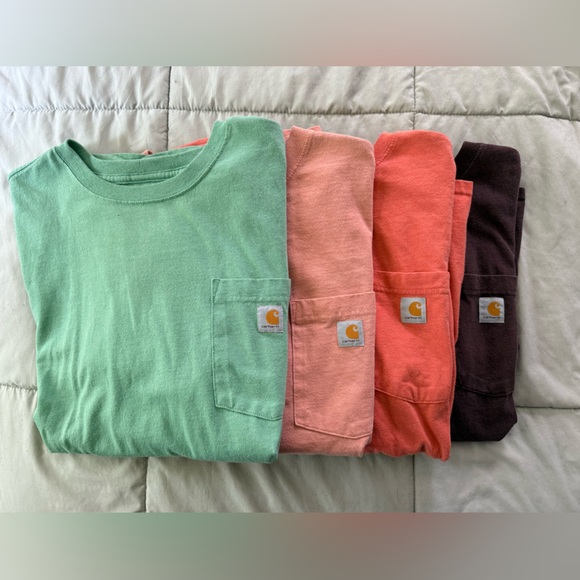 Carhartt | Tops | Carhartt Assorted Color Pocket Tshirts | Poshmark